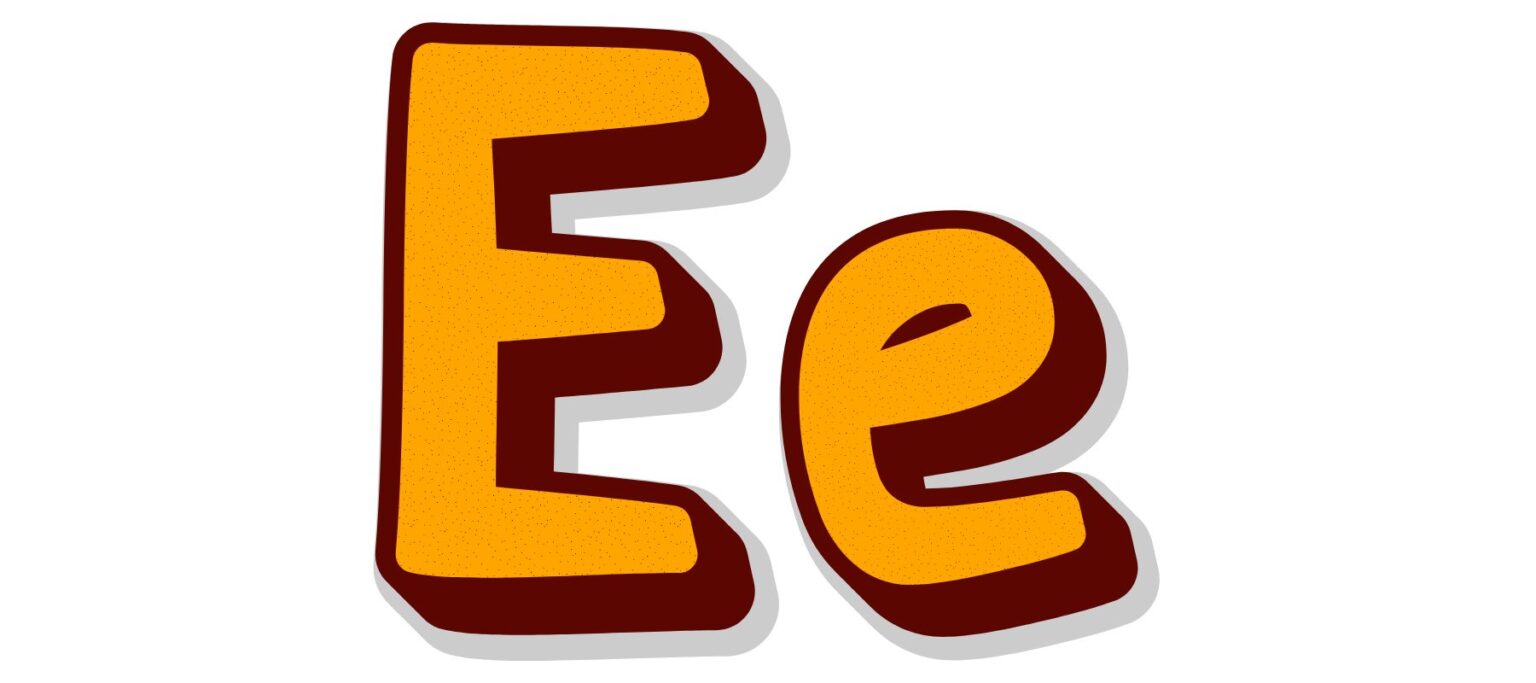 Trace the Letter E | Alphabet Tracing | Lazy Worksheets