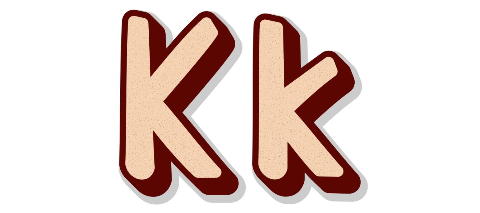 Trace the Letter K | Alphabet Tracing | Lazy Worksheets