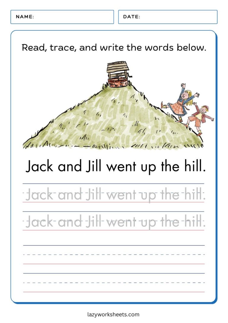 Write Simple Sentences Worksheets | Free Writing Sheets for Kids