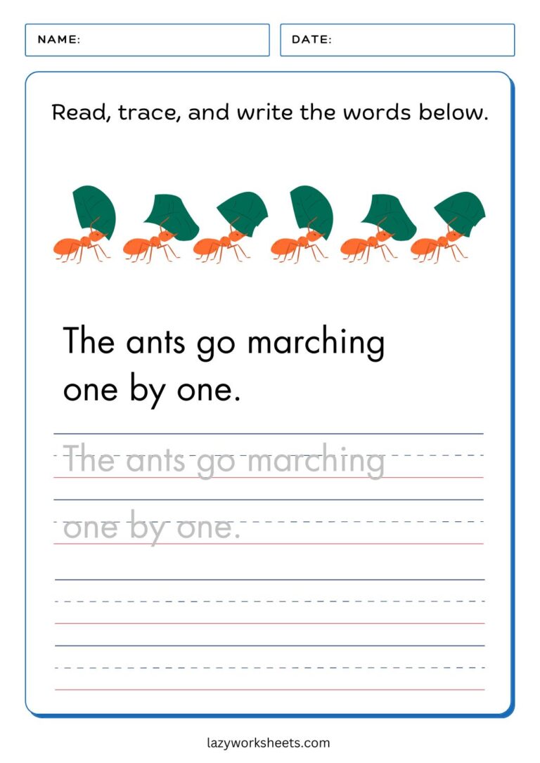 Write Simple Sentences Worksheets | Free Writing Sheets for Kids