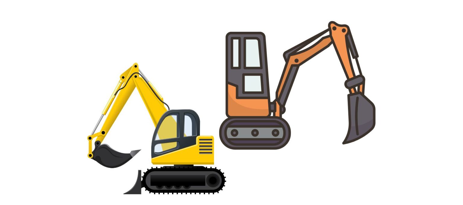 Count the Excavators 1-10 Number Worksheets | Lazy Worksheets