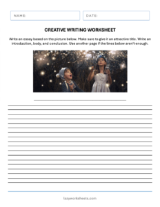 Creative Writing Worksheets for High School | Lazy Worksheets