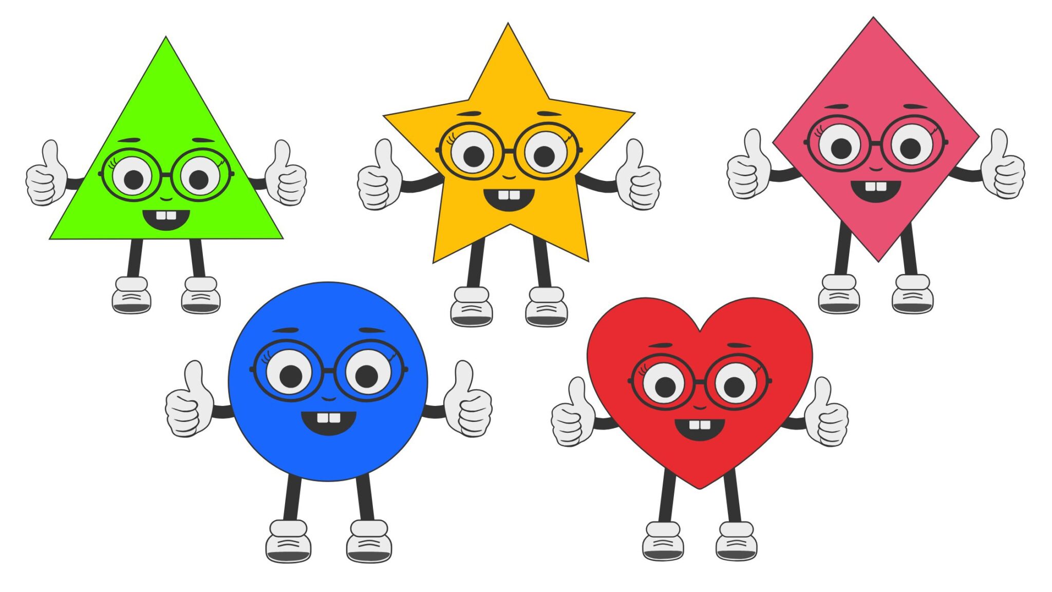 Shapes Charts | Free Printable PDF Charts | Lazy Worksheets