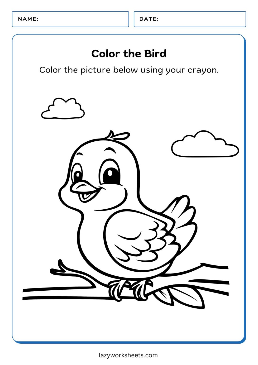 Color the Animals Worksheets | Free PDF Sheets