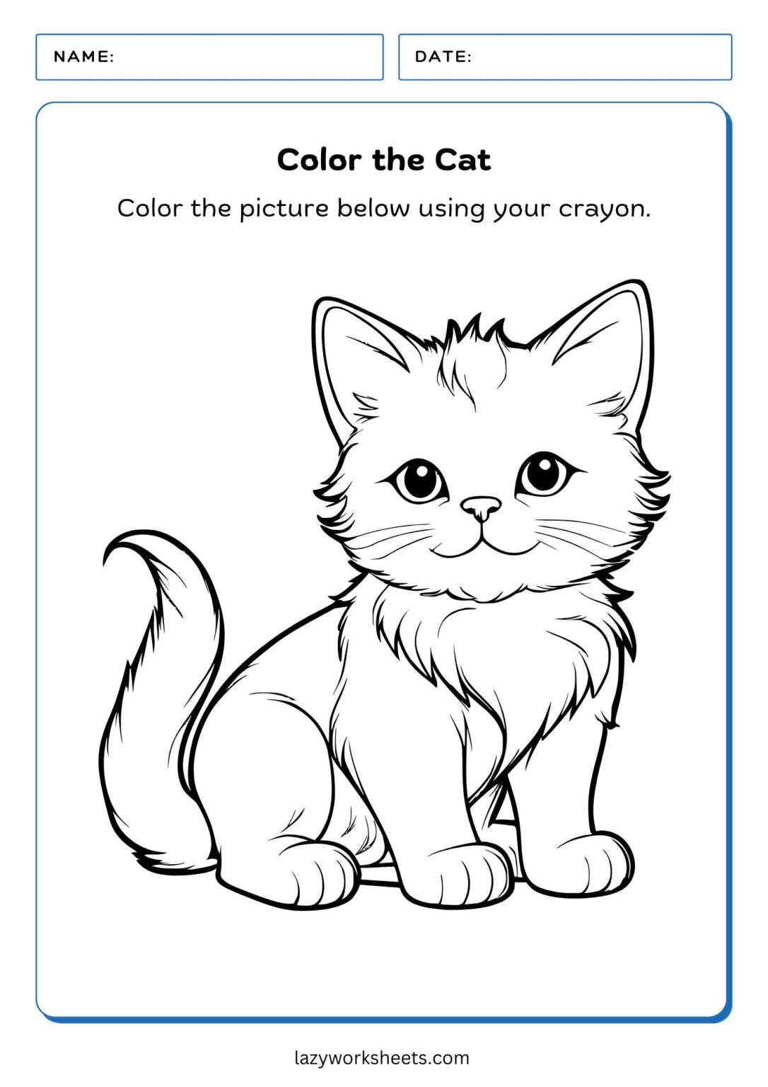 Color the Animals Worksheets | Free PDF Sheets