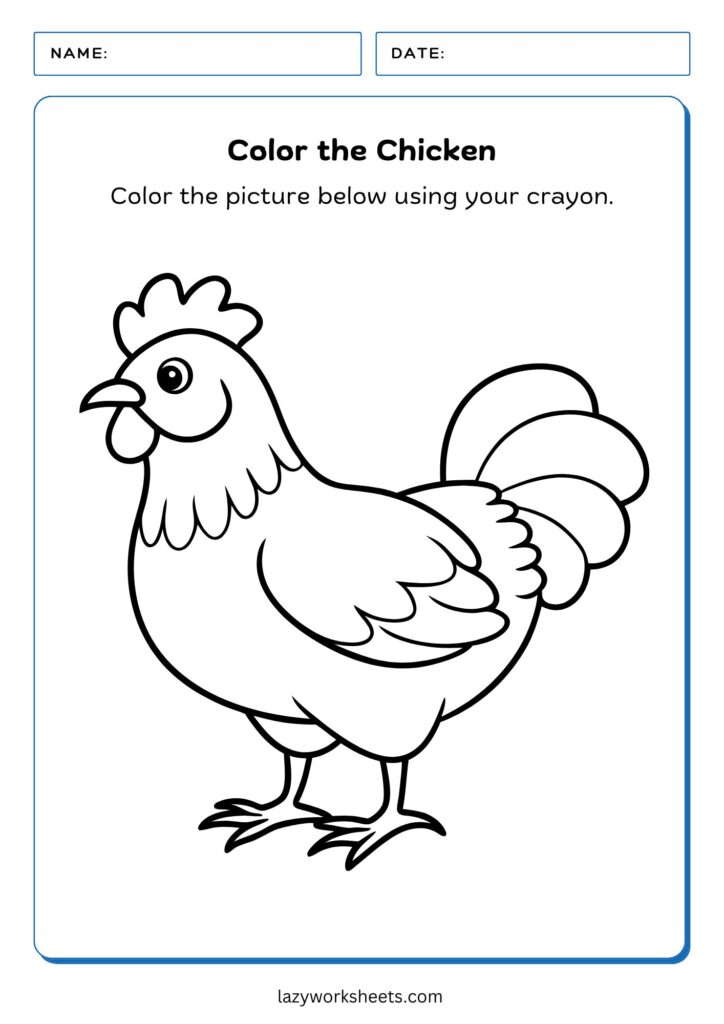 Color the Animals Worksheets | Free PDF Sheets