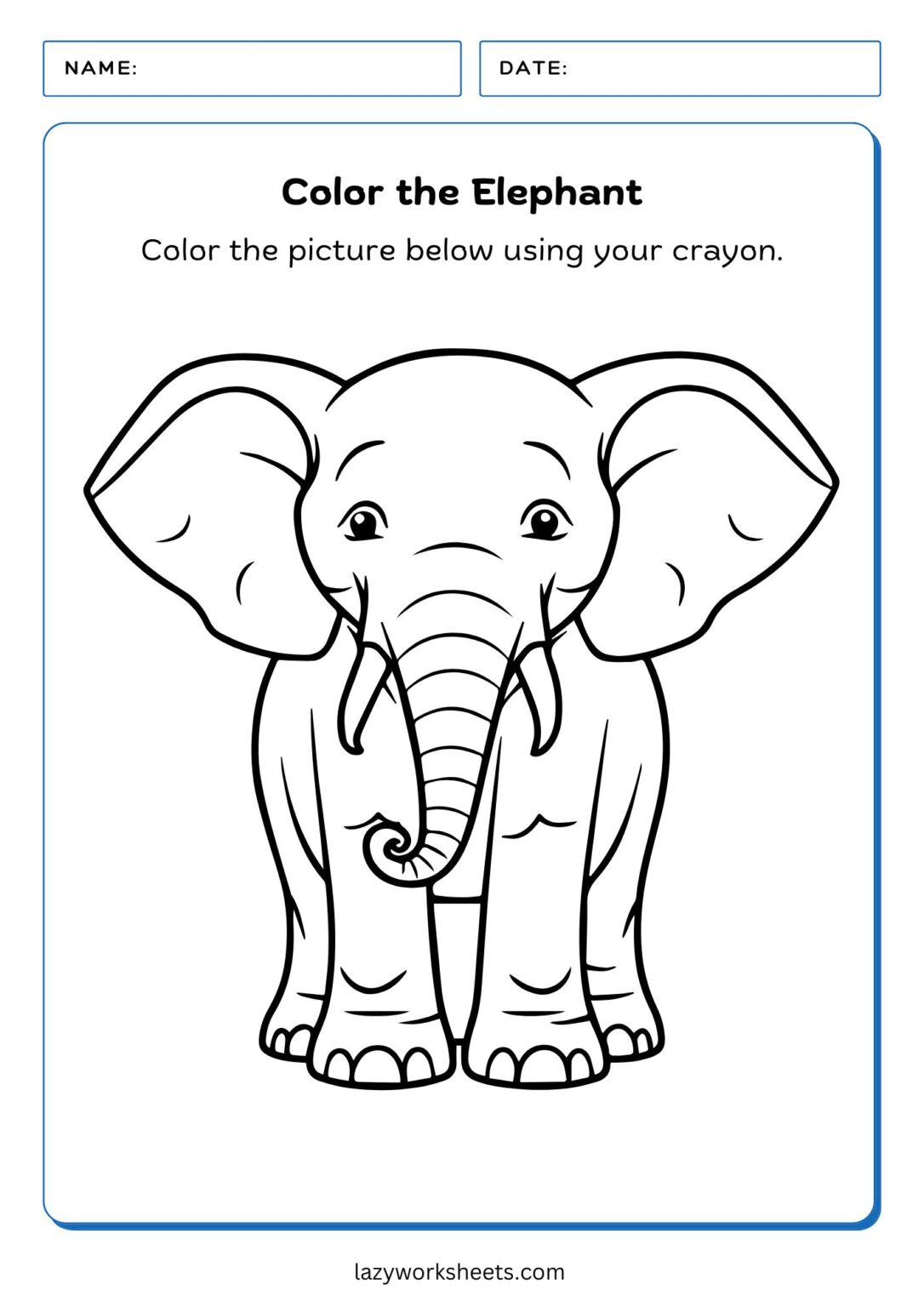 Color the Animals Worksheets | Free PDF Sheets