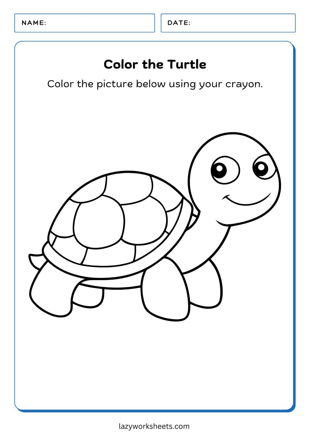 Color the Animals Worksheets | Free PDF Sheets