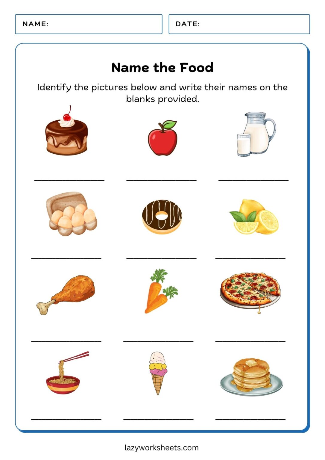 Picture Identification Worksheets | Free PDF Sheets