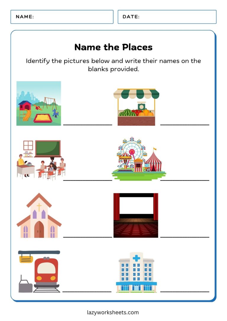Picture Identification Worksheets | Free PDF Sheets